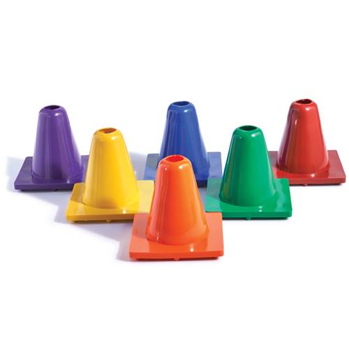 Color My Class 6" Game Cones Set of 6 | MS6CONPK – HomeFitPlay