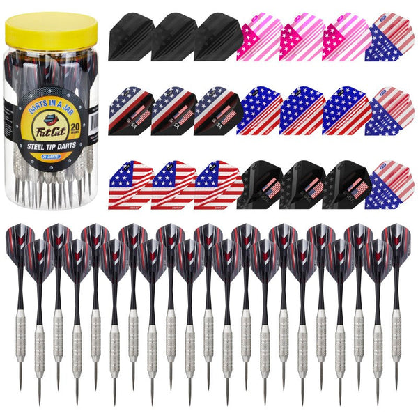Buy Fat Cat Steel Tip Darts 20g | 21 Dart Set Online – HomeFitPlay